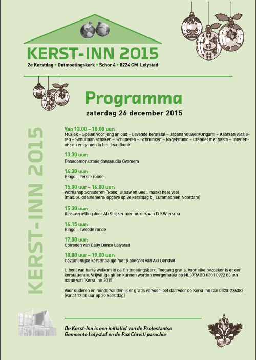 Flyers Toen & Nu – Kerst-Inn Lelystad